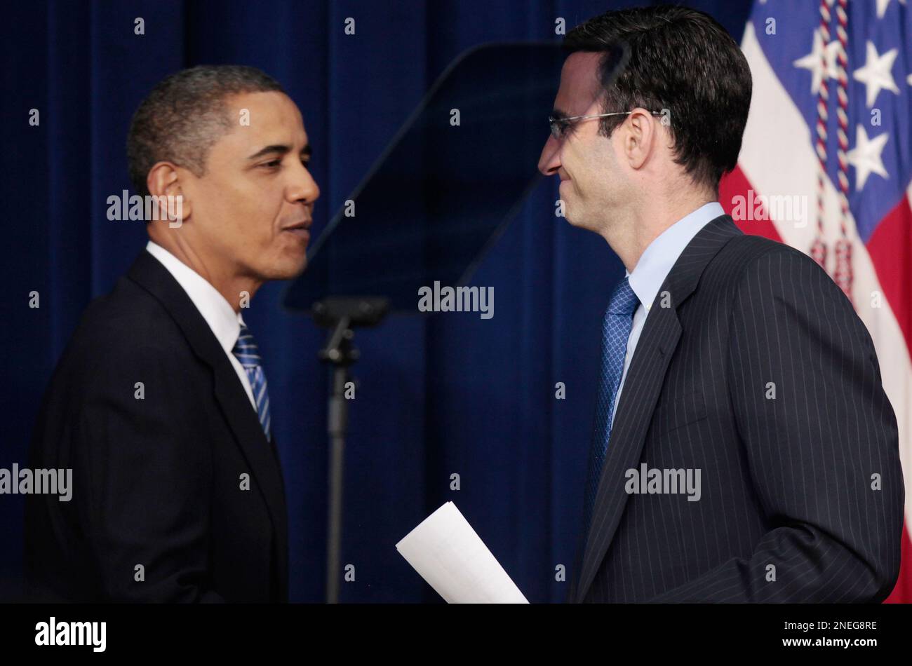President Barack Obama is introduced by Budget Director Peter Orszag at ...