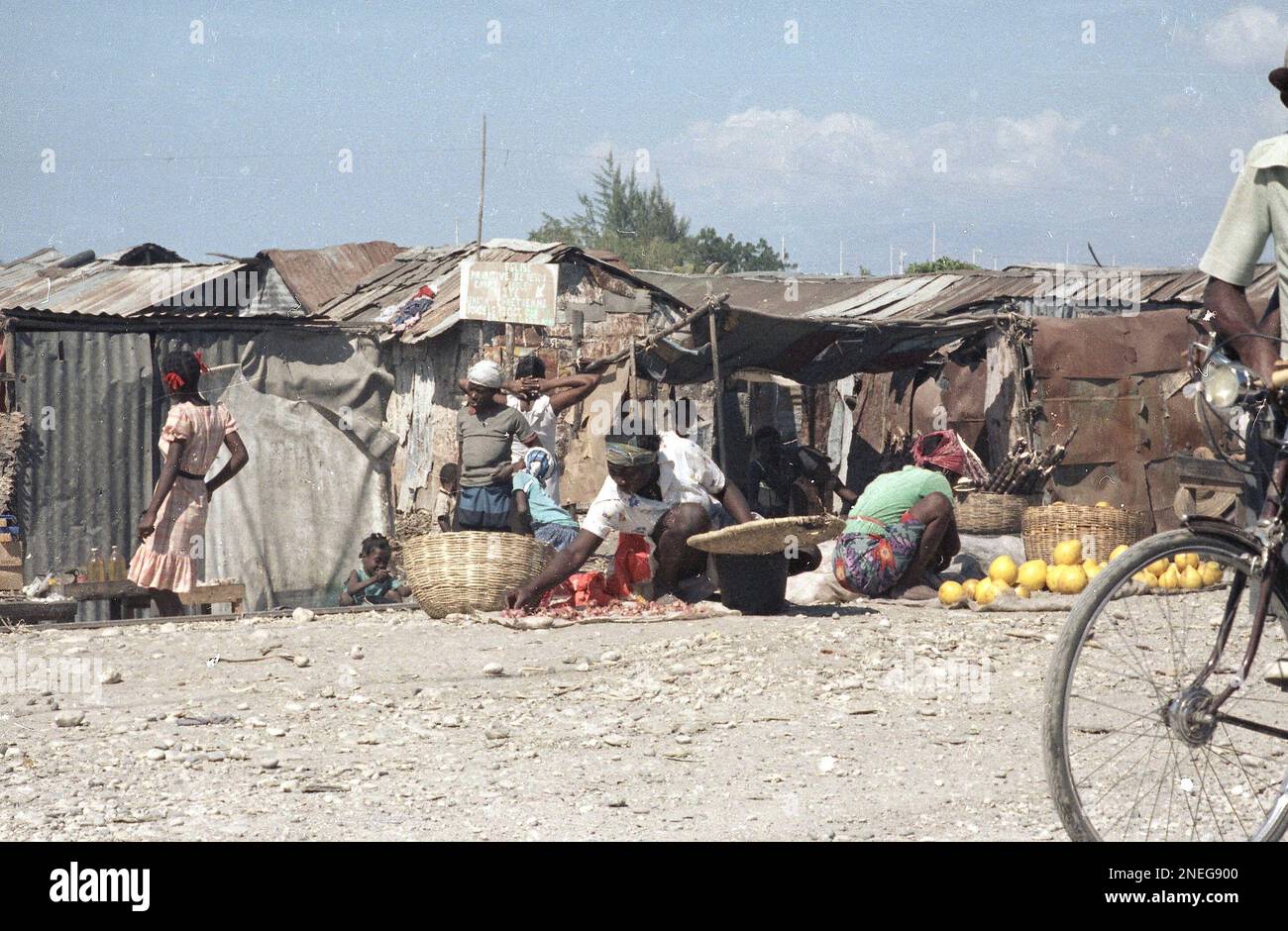 This is the scene in one of Haiti's slum areas, Jan. 1986. (AP Photo ...