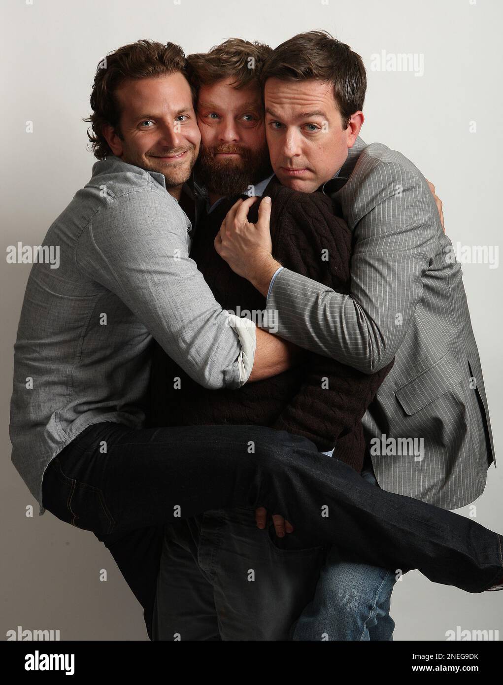 FILE - In this May 16, 2009 file photo, actors Bradley Cooper, left ...