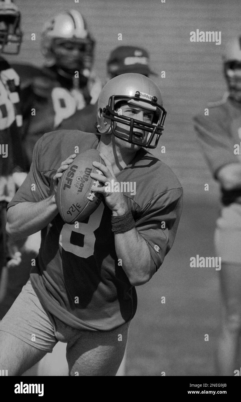 Los Angeles Express quarterback Steve Young, formerly of Brigham Young ...