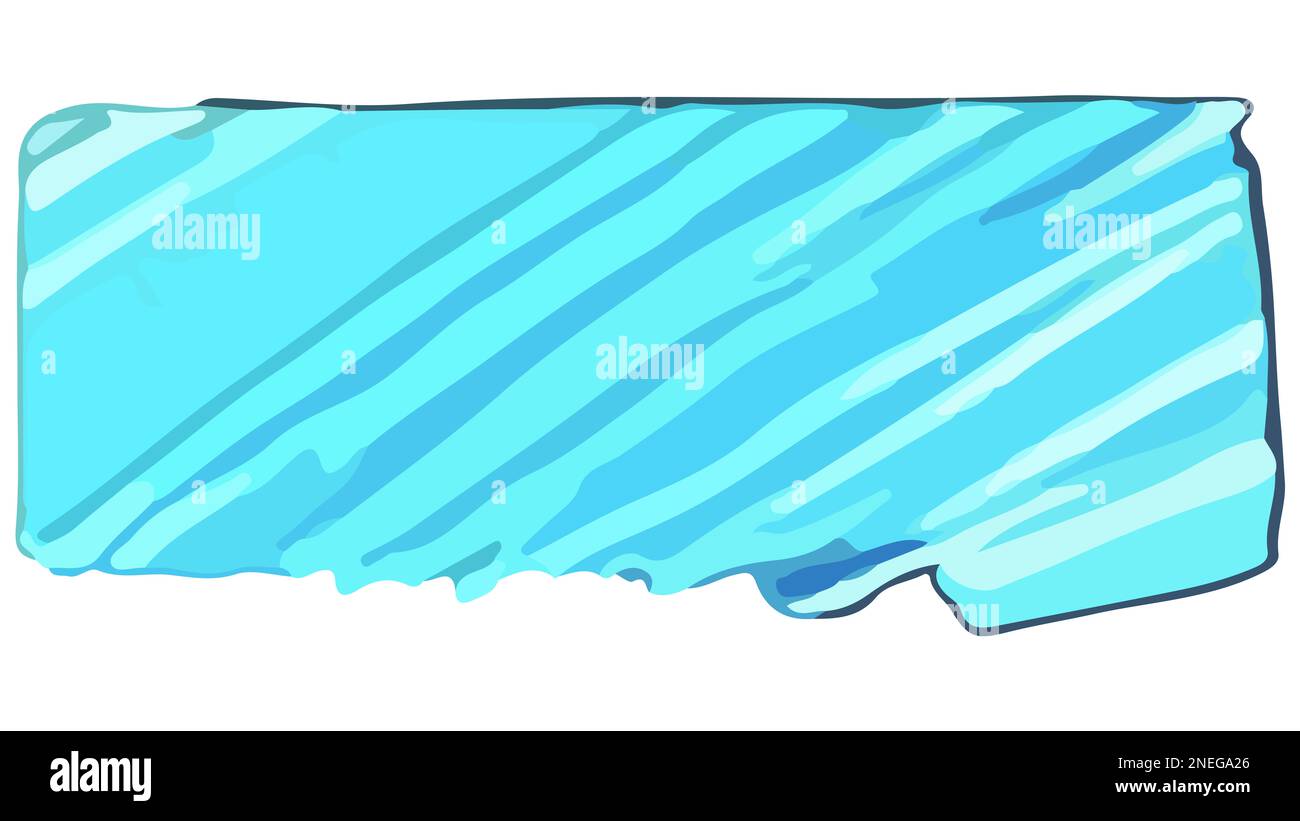Blue rectangular shape with diagonal brush strokes in grunge style ...