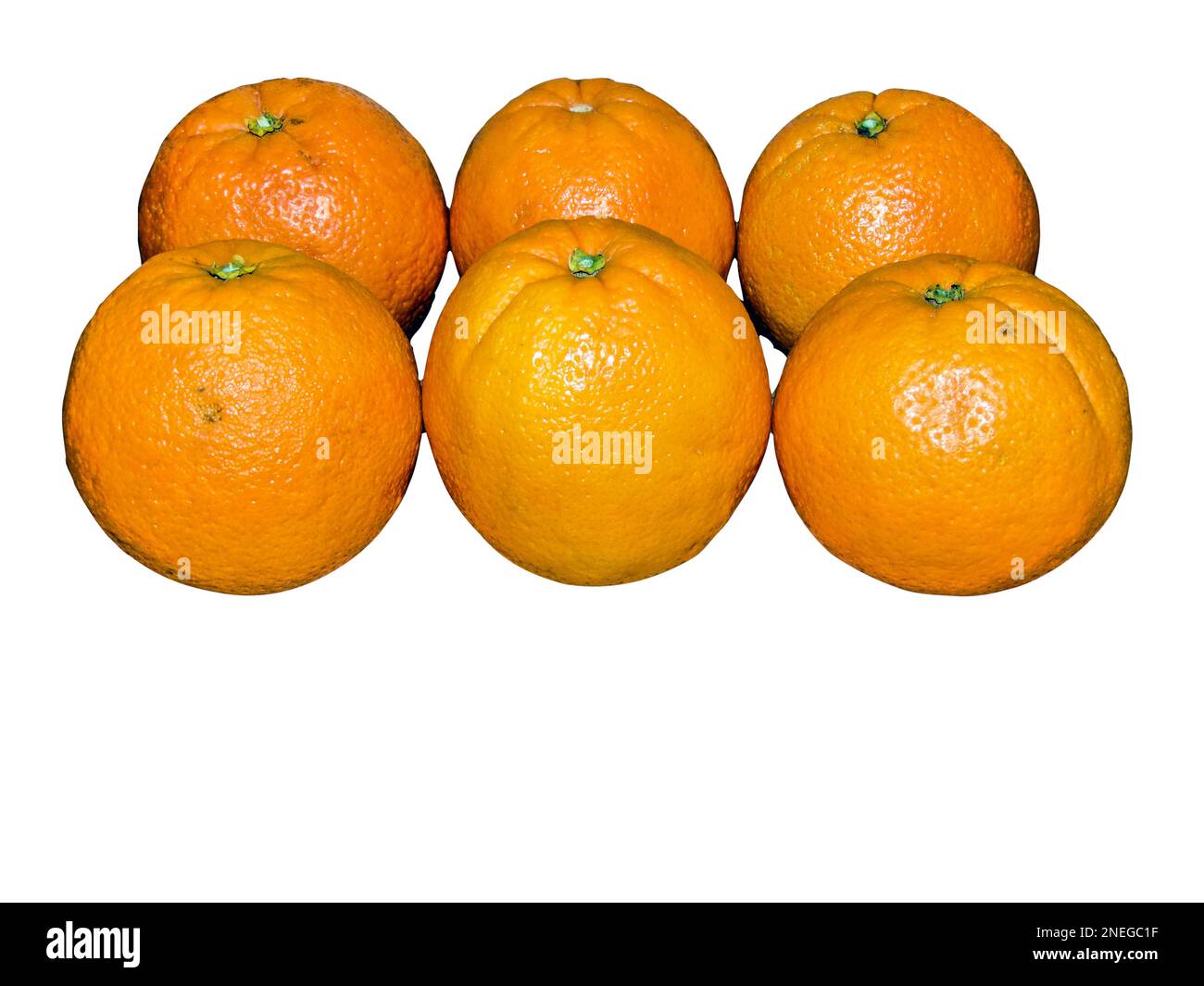 group of oranges isolated on white background Stock Photo - Alamy