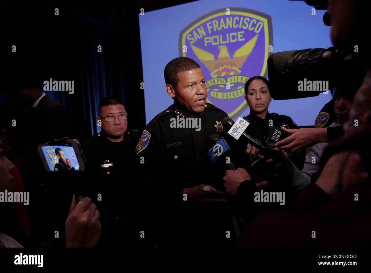 San Francisco's Chief of Police William "Bill" Scott speaks to the ...