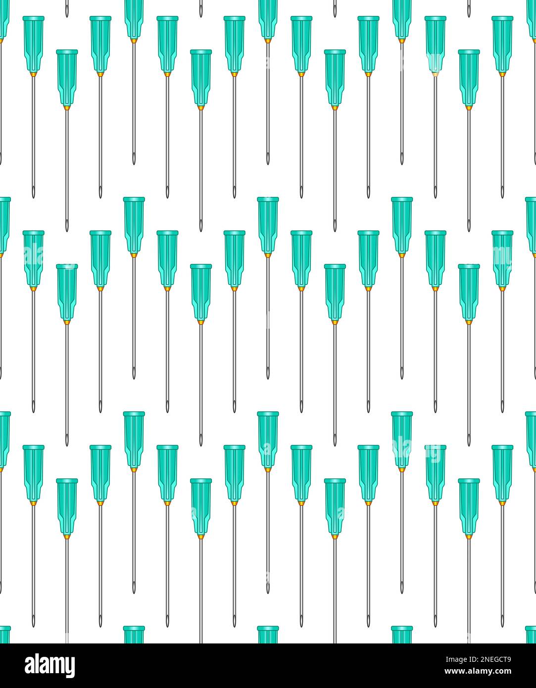 Medical disposable syringe needle seamless pattern Stock Vector Image ...