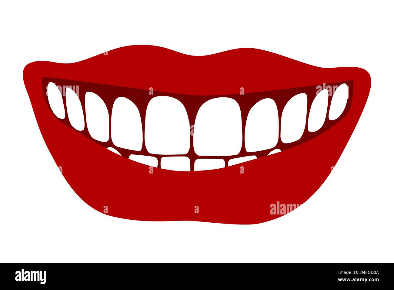 Illustration of a human smiling lips Stock Vector Image & Art - Alamy