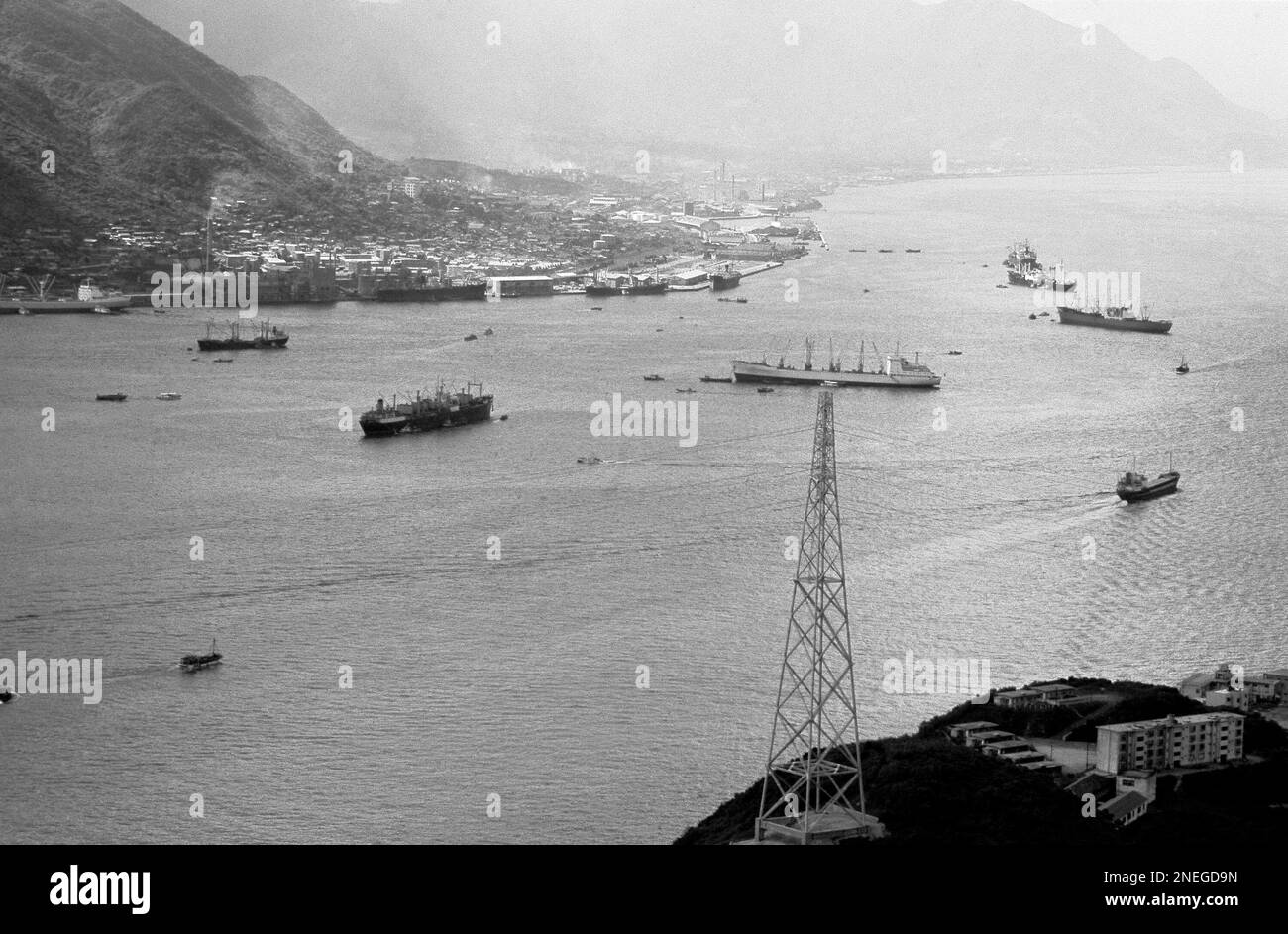 The entrance of the Kammon Undersea tunnels at Shimonoseki side and ...