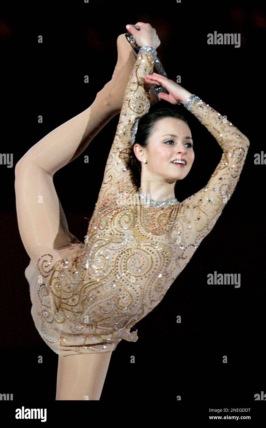FILE - In this April 6, 2007 file photo, Sasha Cohen performs during ...