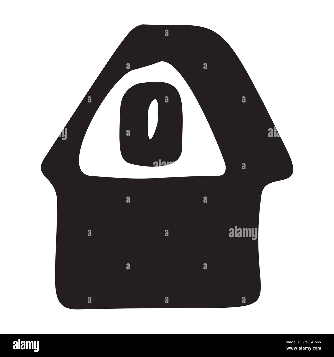 Cute rustic cottage motif in homestead vintage style. Vector ...