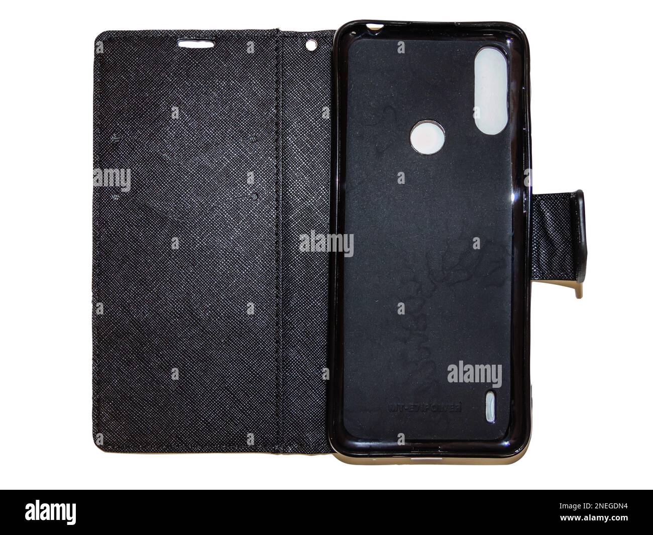 black smartphone case isolated on white Stock Photo - Alamy