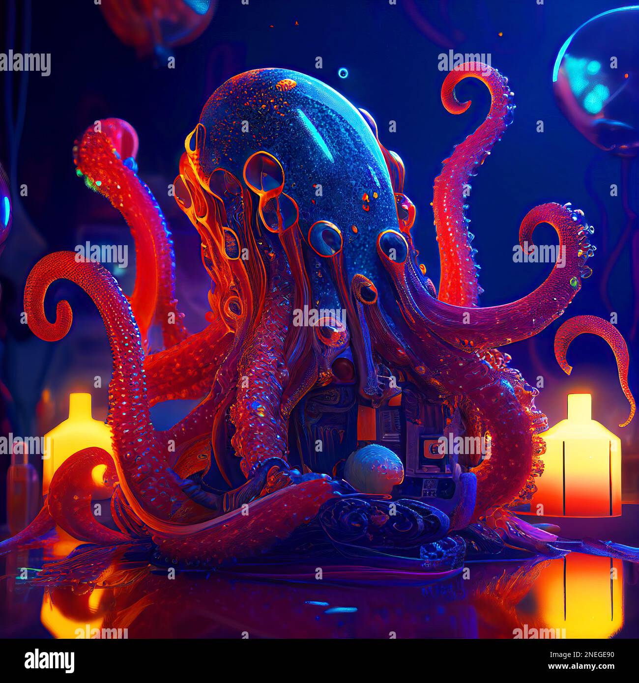 Fantasy octopus hi-res stock photography and images - Alamy