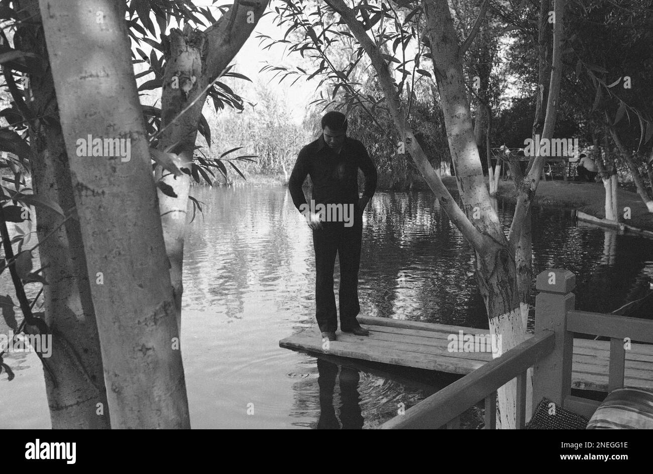 Former heavyweight boxing champion Muhammad Ali on his twelve day visit ...