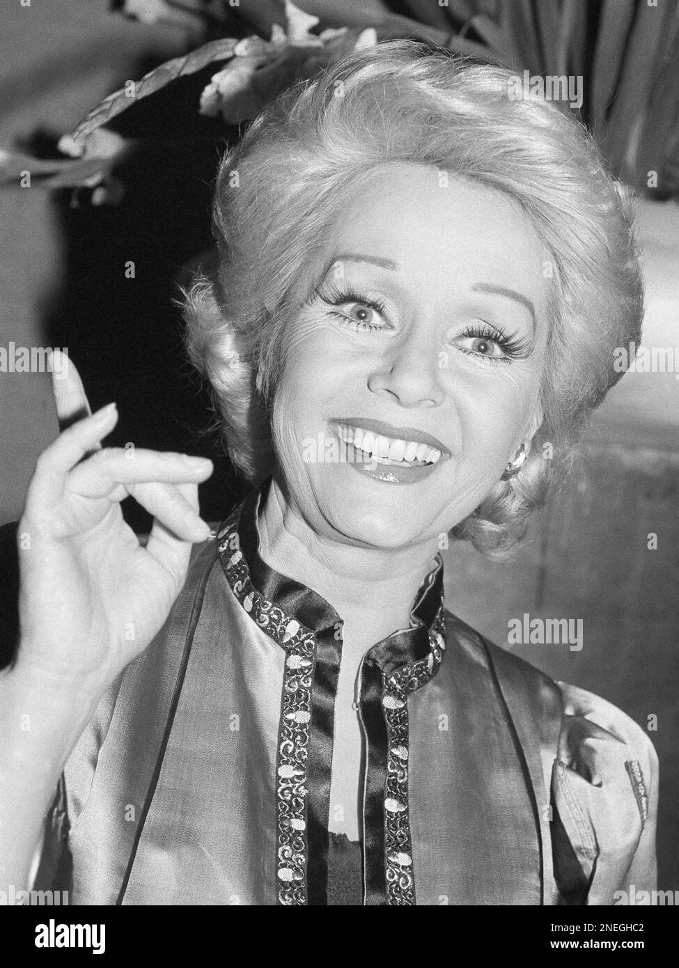Debbie Reynolds at a party celebrating her appearance, Feb. 16, 1983 in ...
