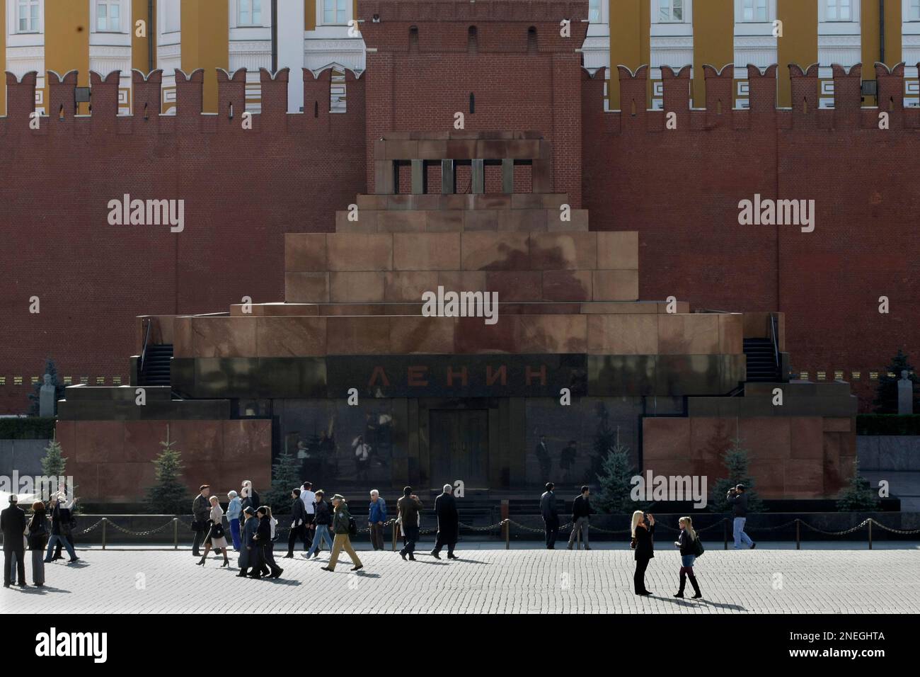 This photo taken Oct. 7, 2009 shows the mausoleum of Soviet founder ...