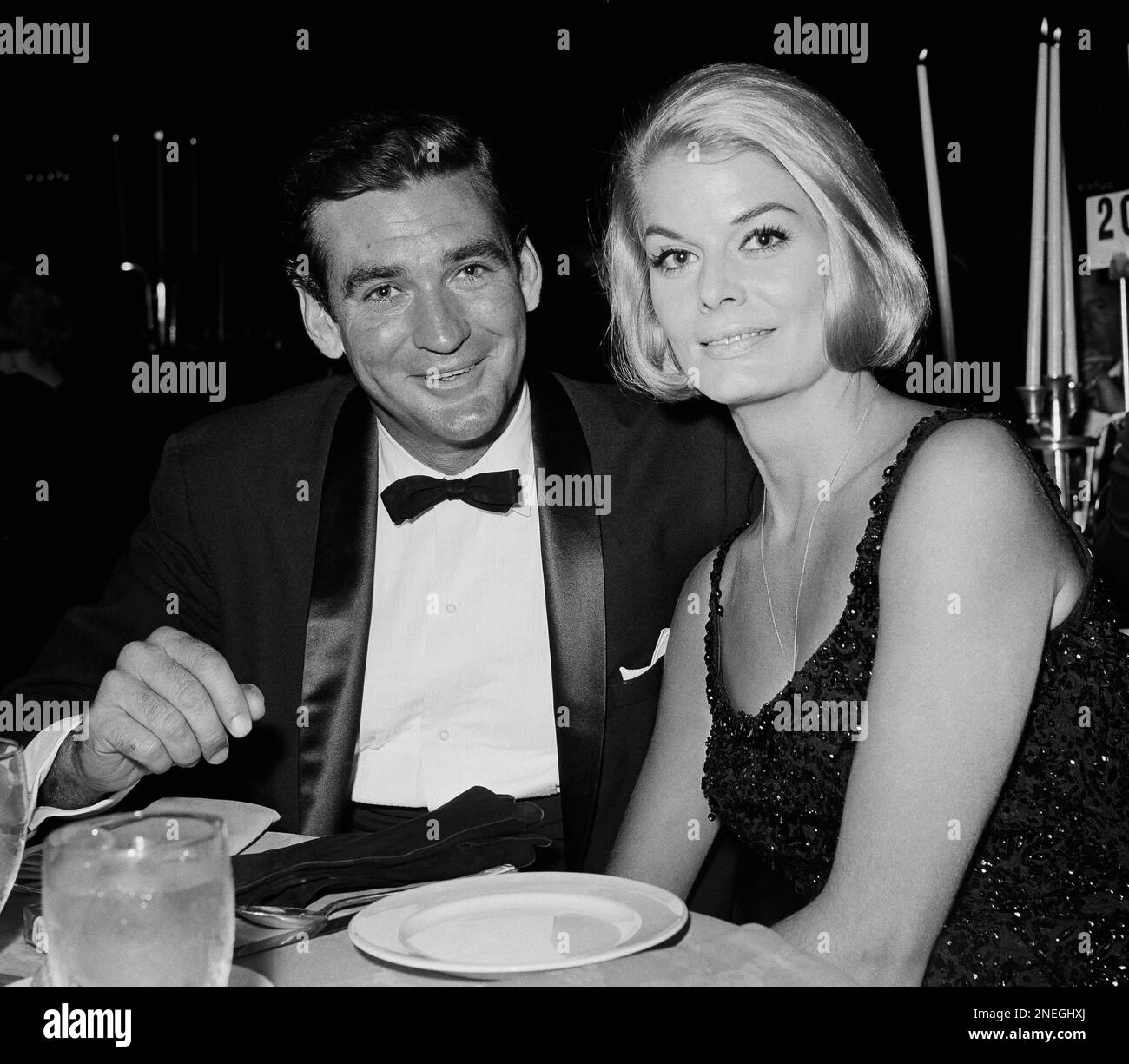 Actor Rod Taylor and wife, Mary, are shown at Thalians? ?Golden Gala ...