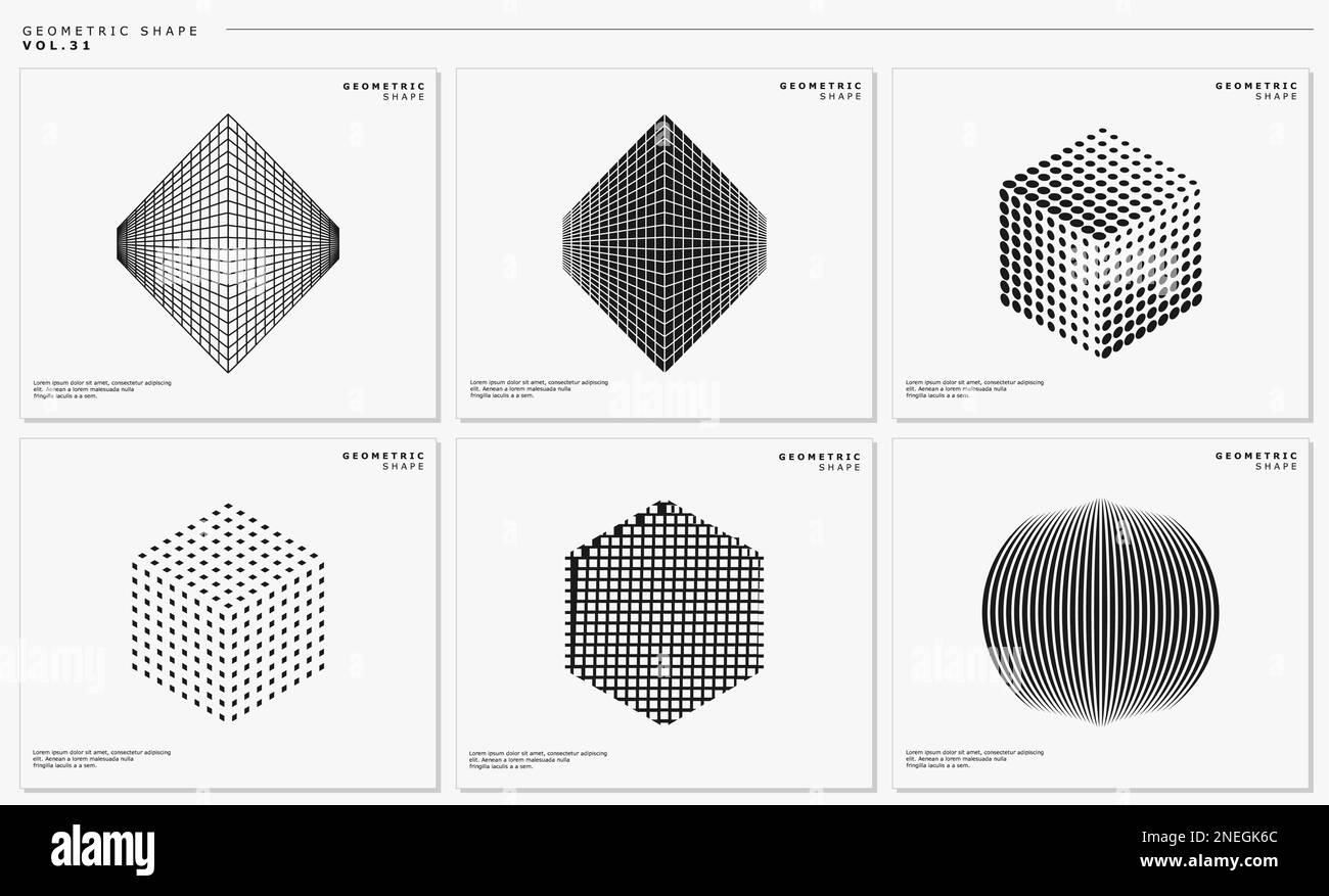 Modern digital line grid pixel abstract logo design template. Dynamic ...