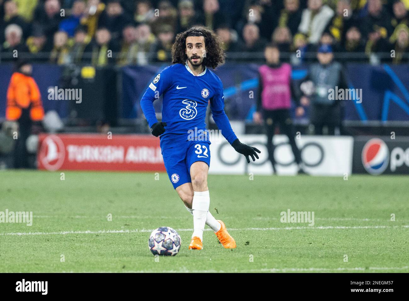 Marc cucurella of chelsea fc runs with the ball hi-res stock ...