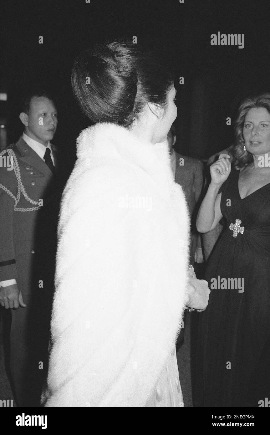 Imelda Marcos, wife of Philippines President Ferdinand Marcos, arrives ...