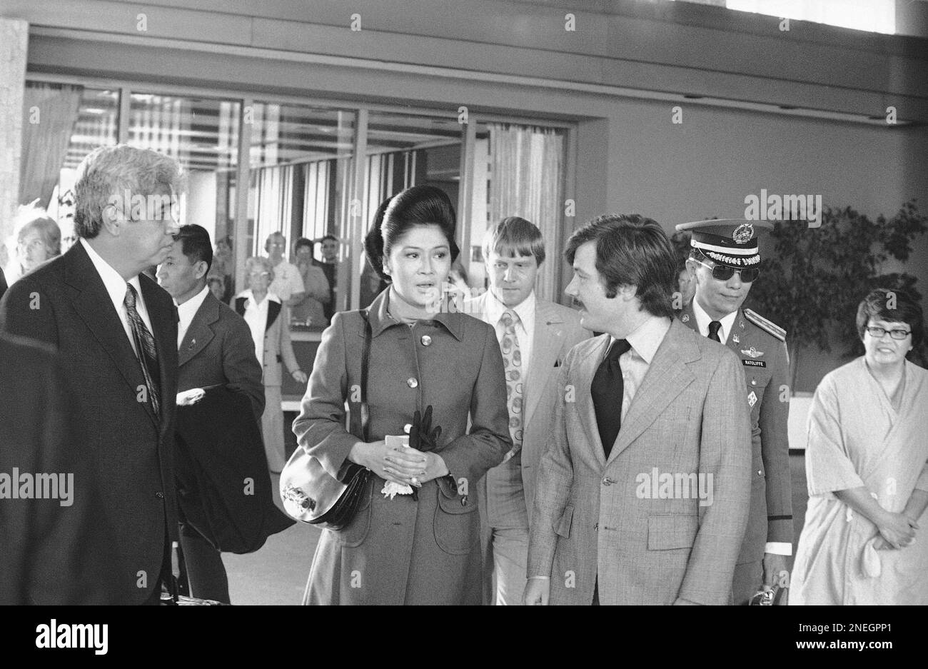 Mrs. Imelda Marcos, wife of the President of the Philippines, talks ...