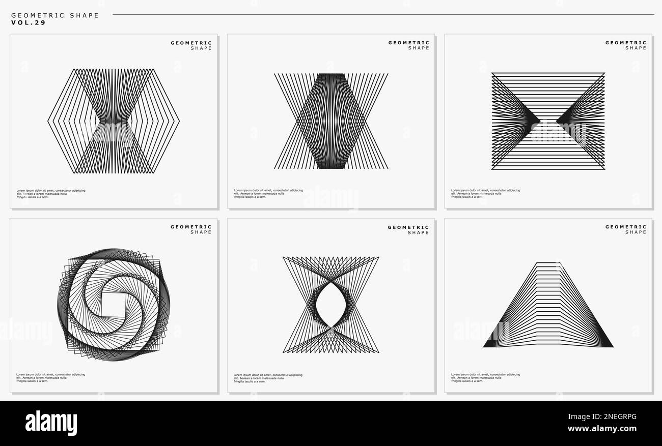 Techno motion lines abstract shape design template. Modern blend line ...