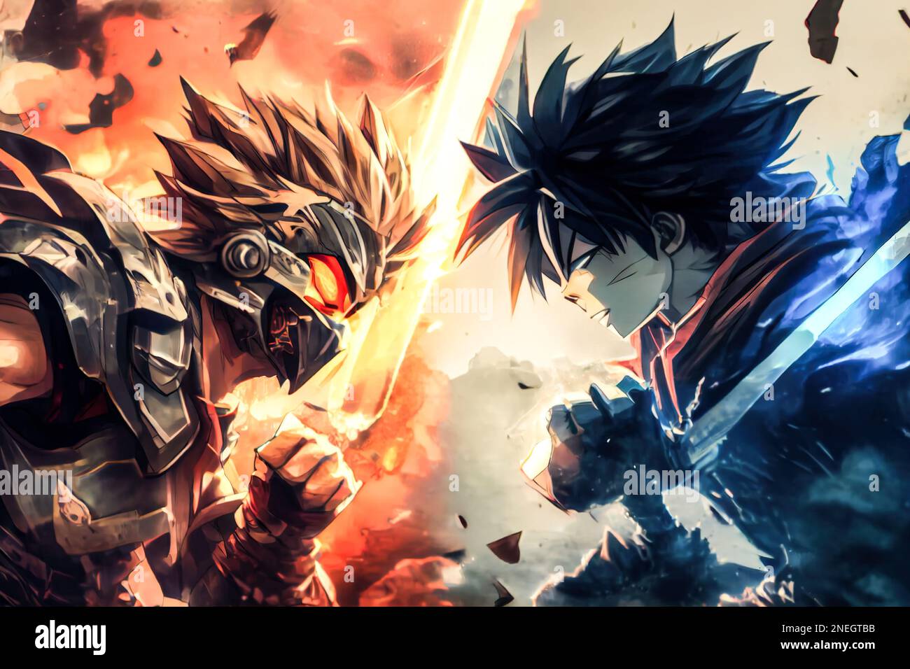 Anime manga battle hi-res stock photography and images - Alamy
