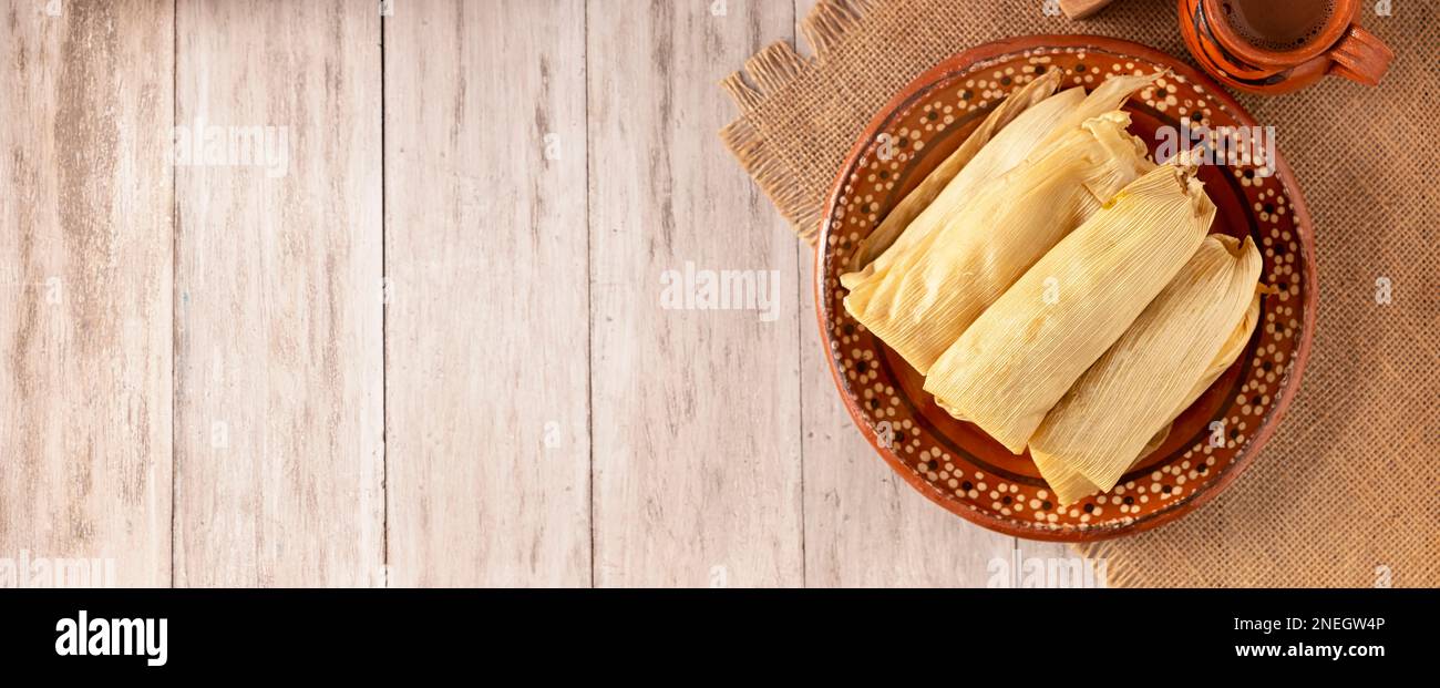 Tamales. Prehispanic dish typical of Mexico and some Latin American ...