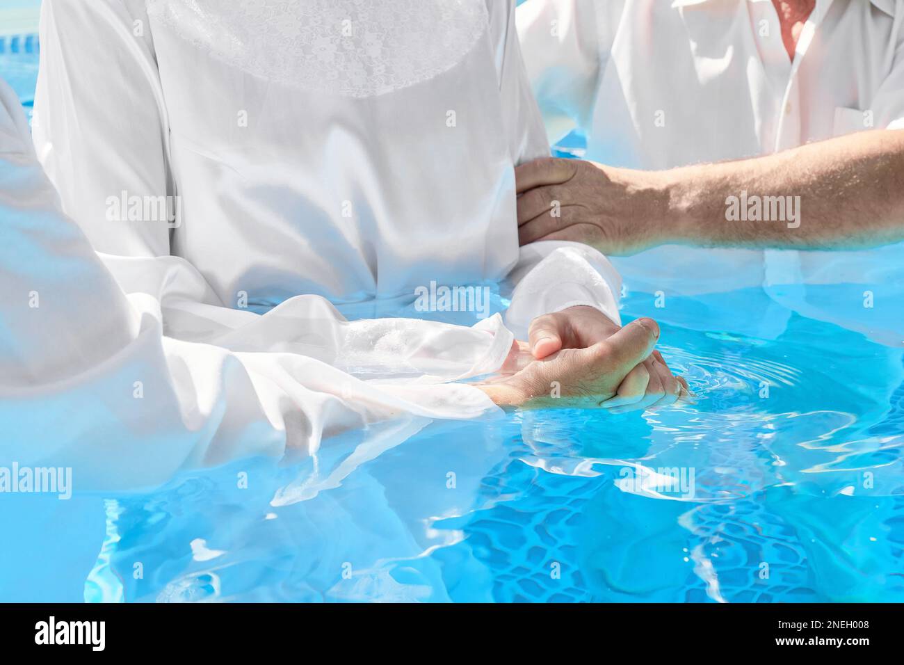 Catholic baptism adult hi-res stock photography and images - Alamy