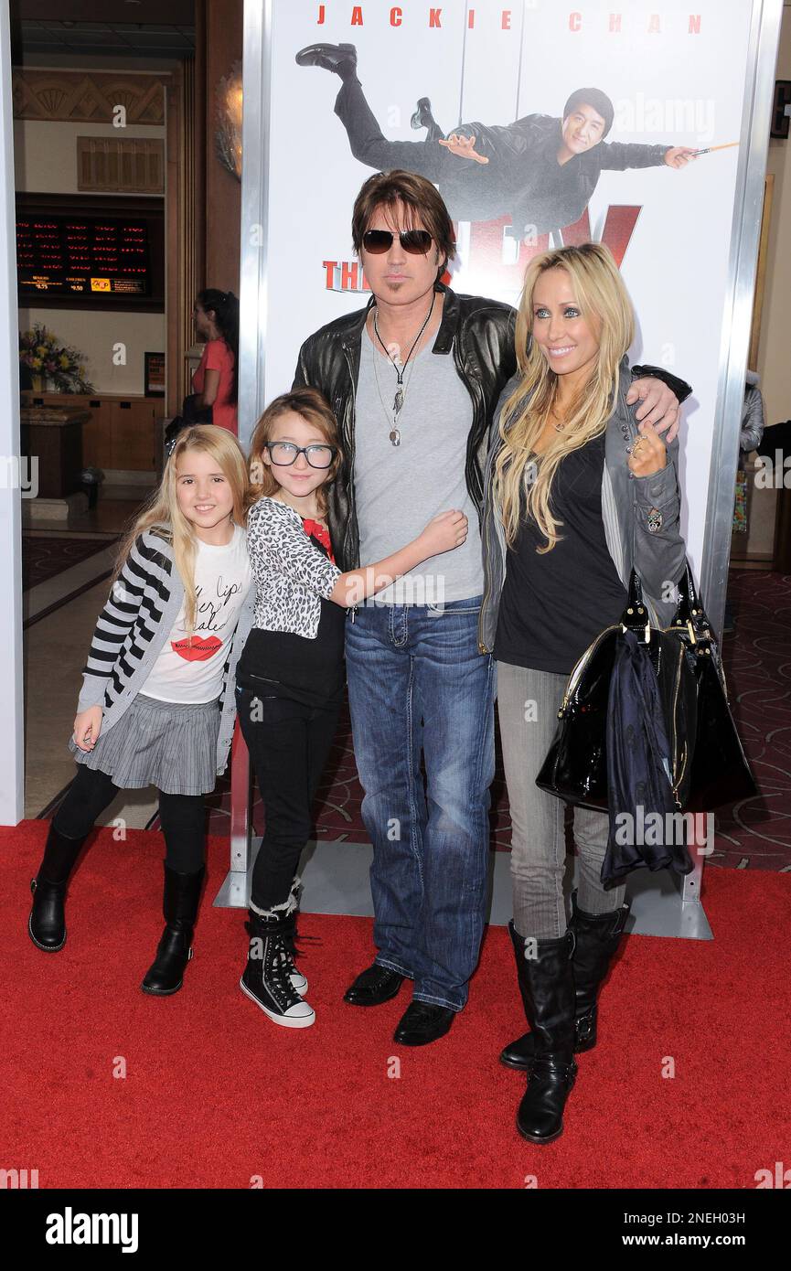 Billy Ray Cyrus, his wife Laeticia 'Tish' Finley , and daughter Noah ...