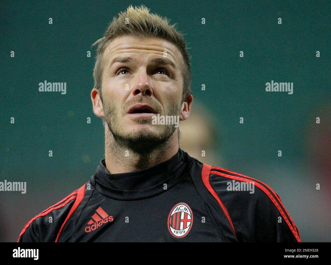 AC Milan English soccer star David Beckham during an Italian Serie A ...