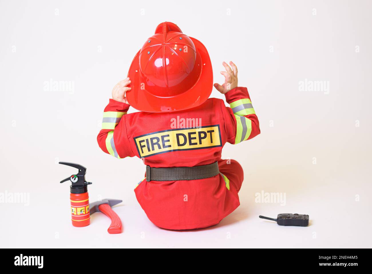 Boy playing fire truck hi-res stock photography and images - Alamy