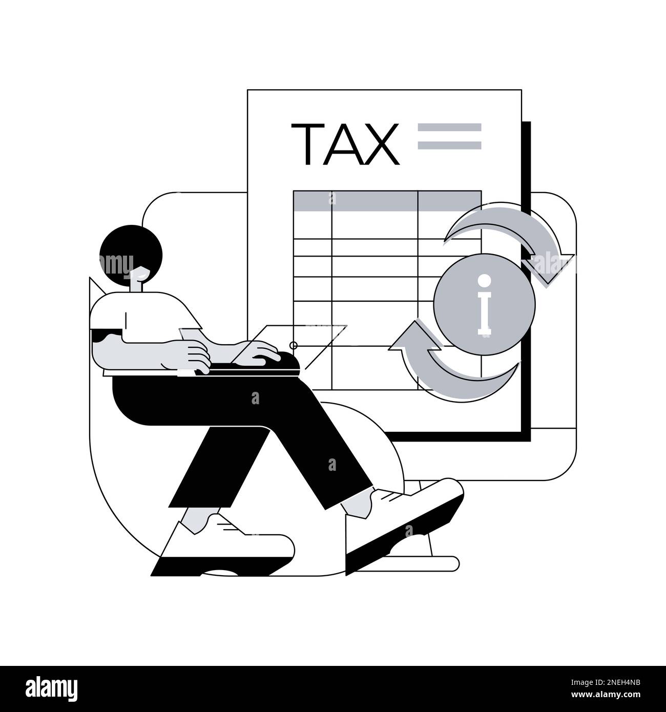 Provide and update your personal information abstract concept vector ...