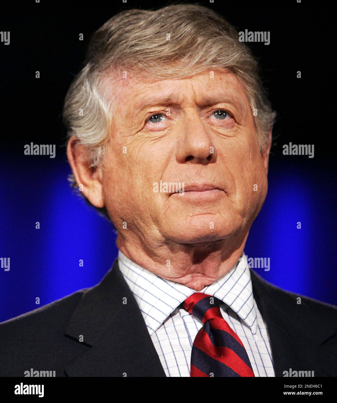 FILE - In this photo taken Nov. 22, 2005, Ted Koppel prepares for the ...