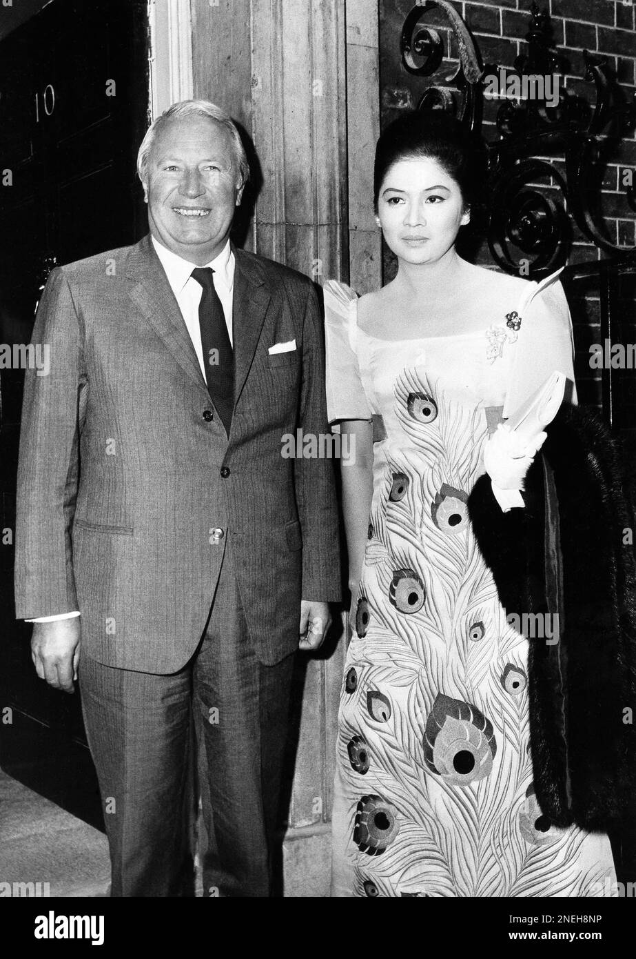 Britain?s Prime Minister Edward Heath welcomes Mrs. Ferdinand Marcos ...