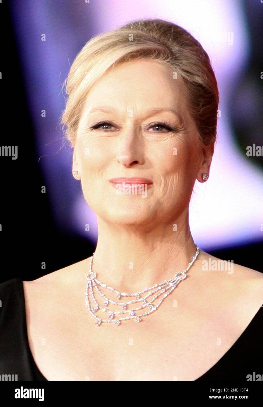 FILE - In this Oct. 23, 2009 file photo, actress Meryl Streep looks on ...