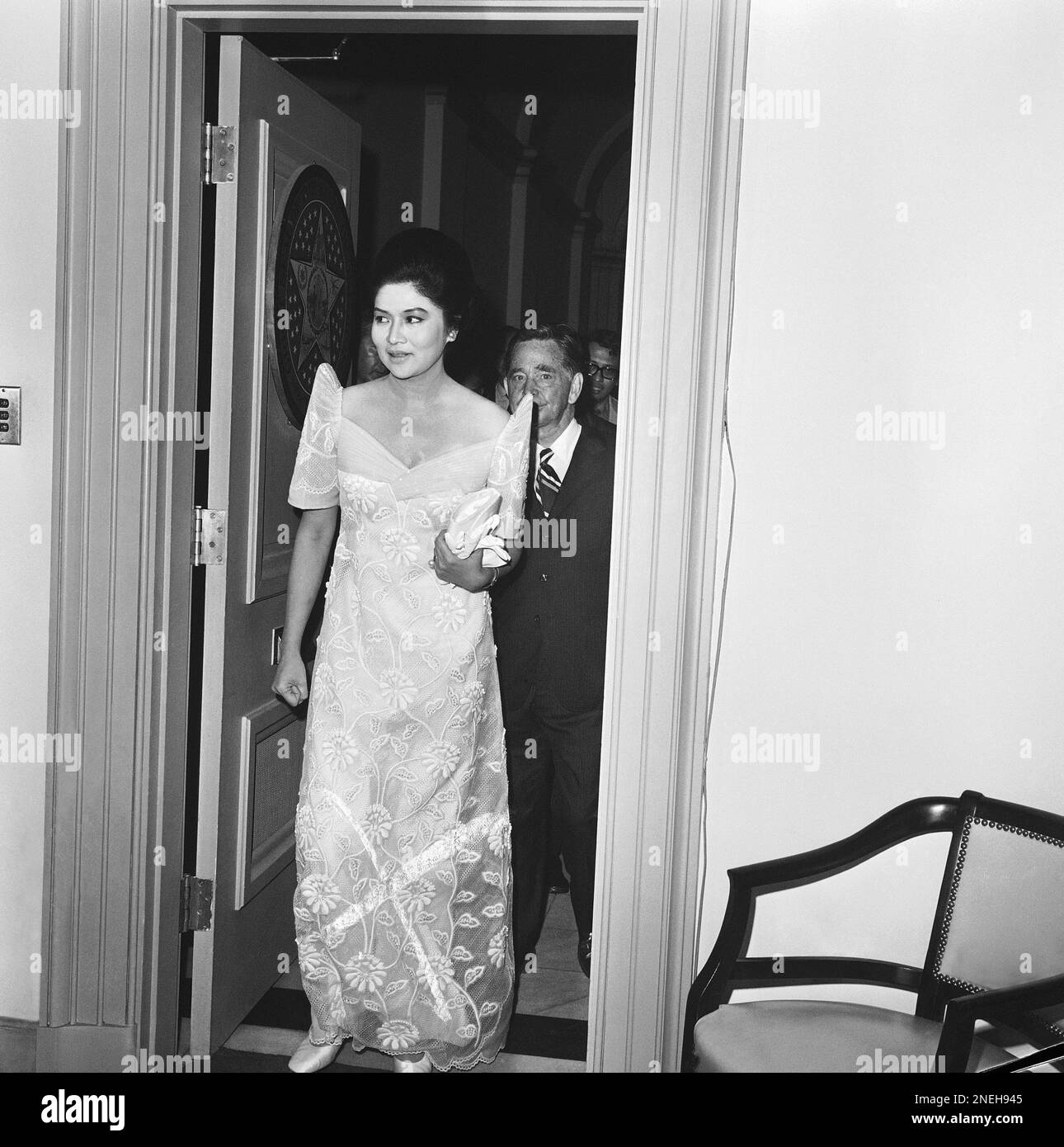 First Lady of the Philippines, Imelda Marcos, visits the U.S. Capitol ...