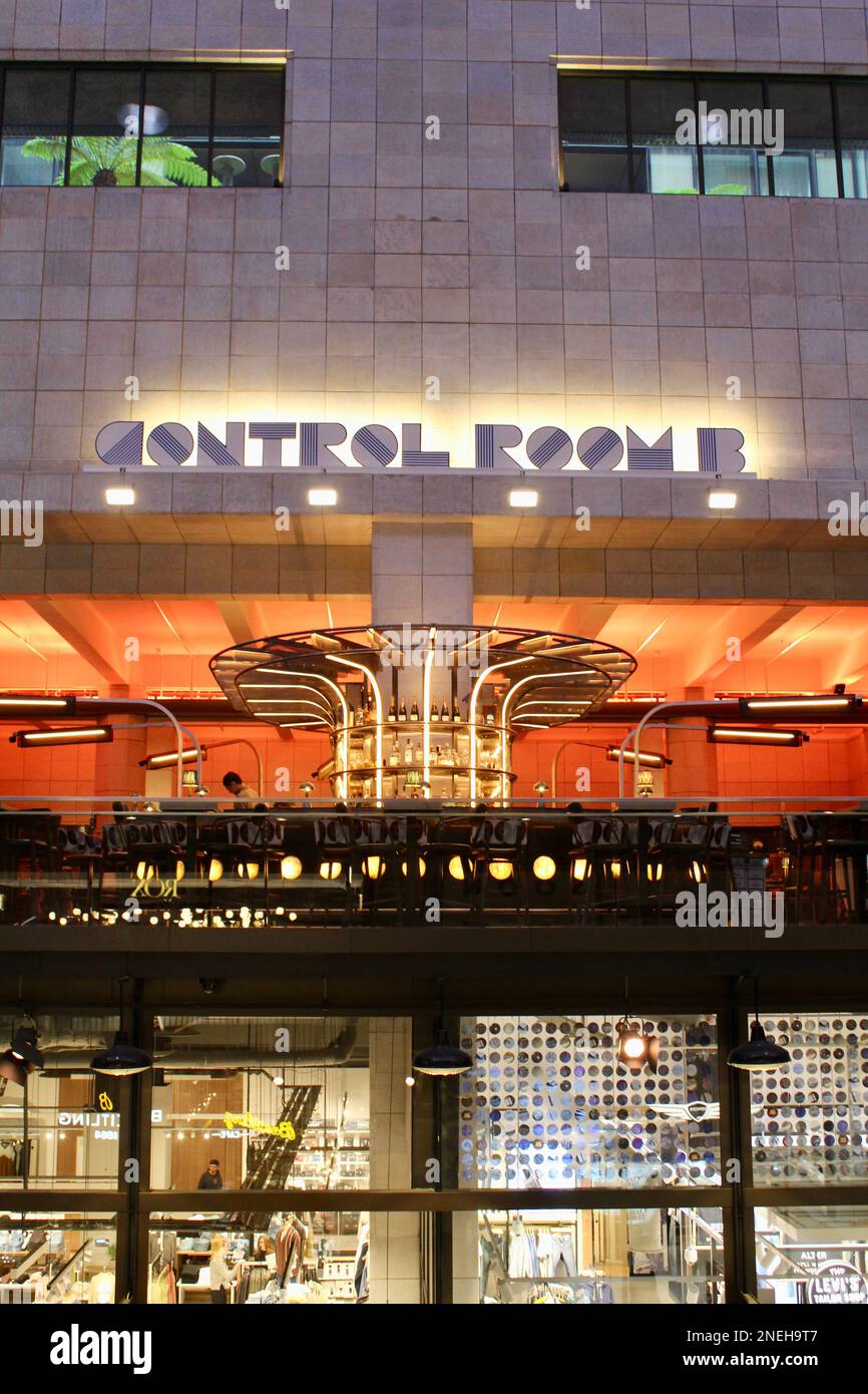 Battersea Power Station - Control Room - Bar Stock Photo - Alamy