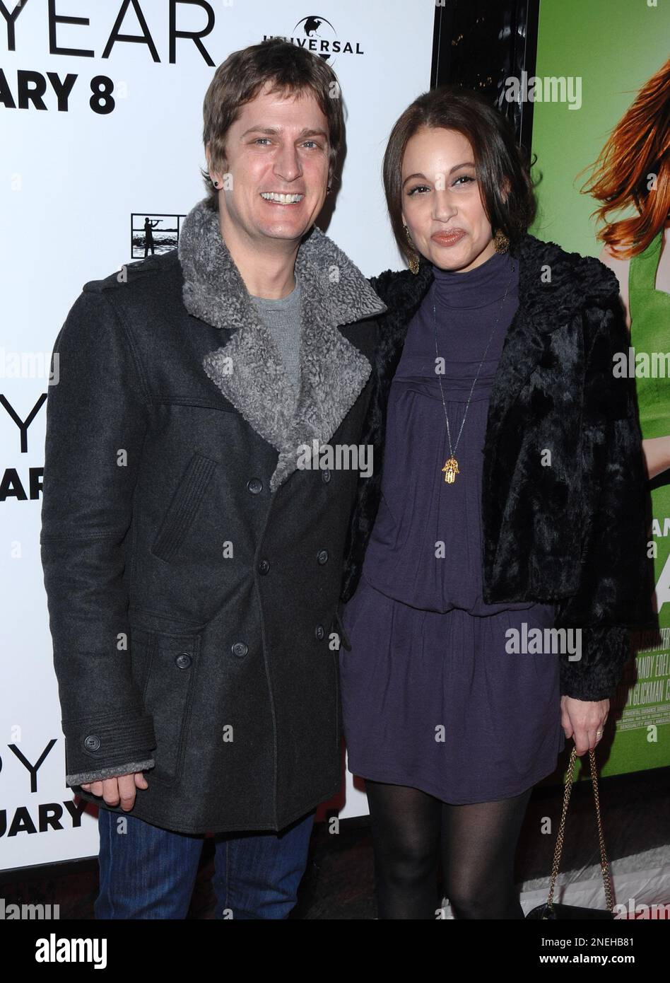 Rob Thomas and Marisol Thomas attend the premiere of "Leap Year" in New ...