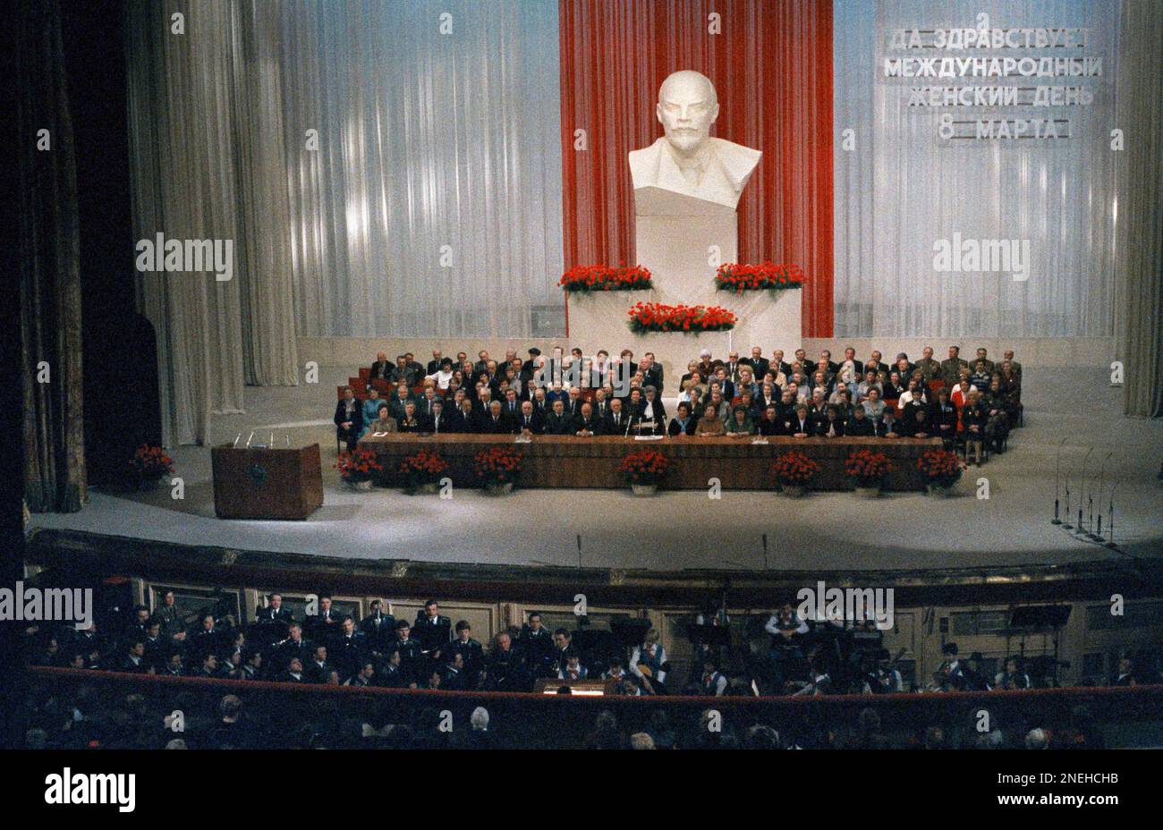 Mikhail Gorbachev at International Women?s Day Gala, March 7, 1985 at ...
