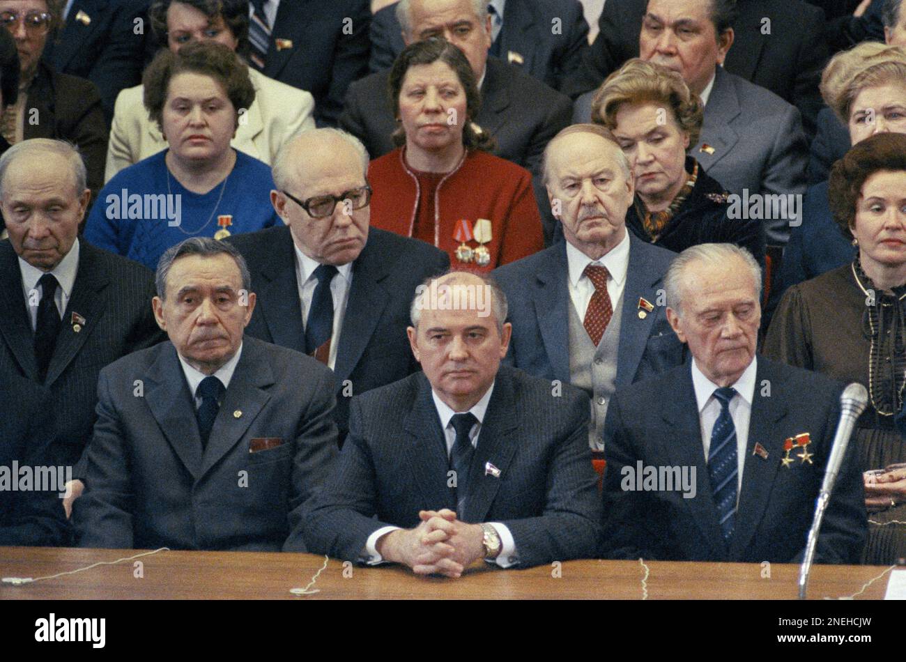 Mikhail Gorbachev at International Women?s Day Gala, March 7, 1985 at ...