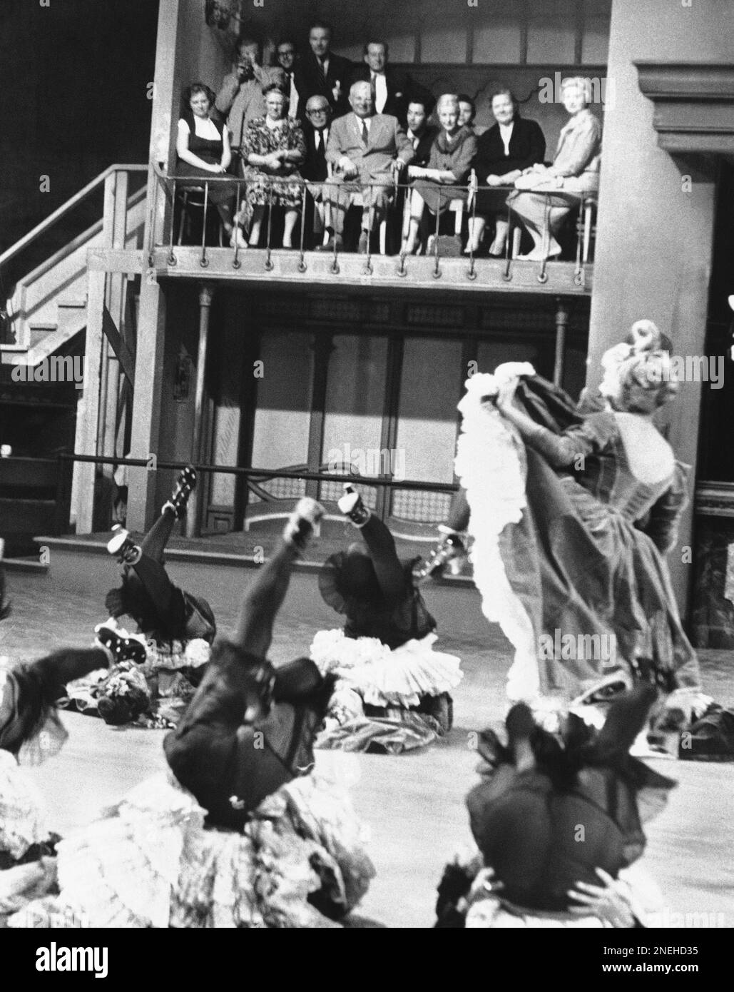 Nikita S. Khrushchev, center, in box at rear, watched actress Shirley ...
