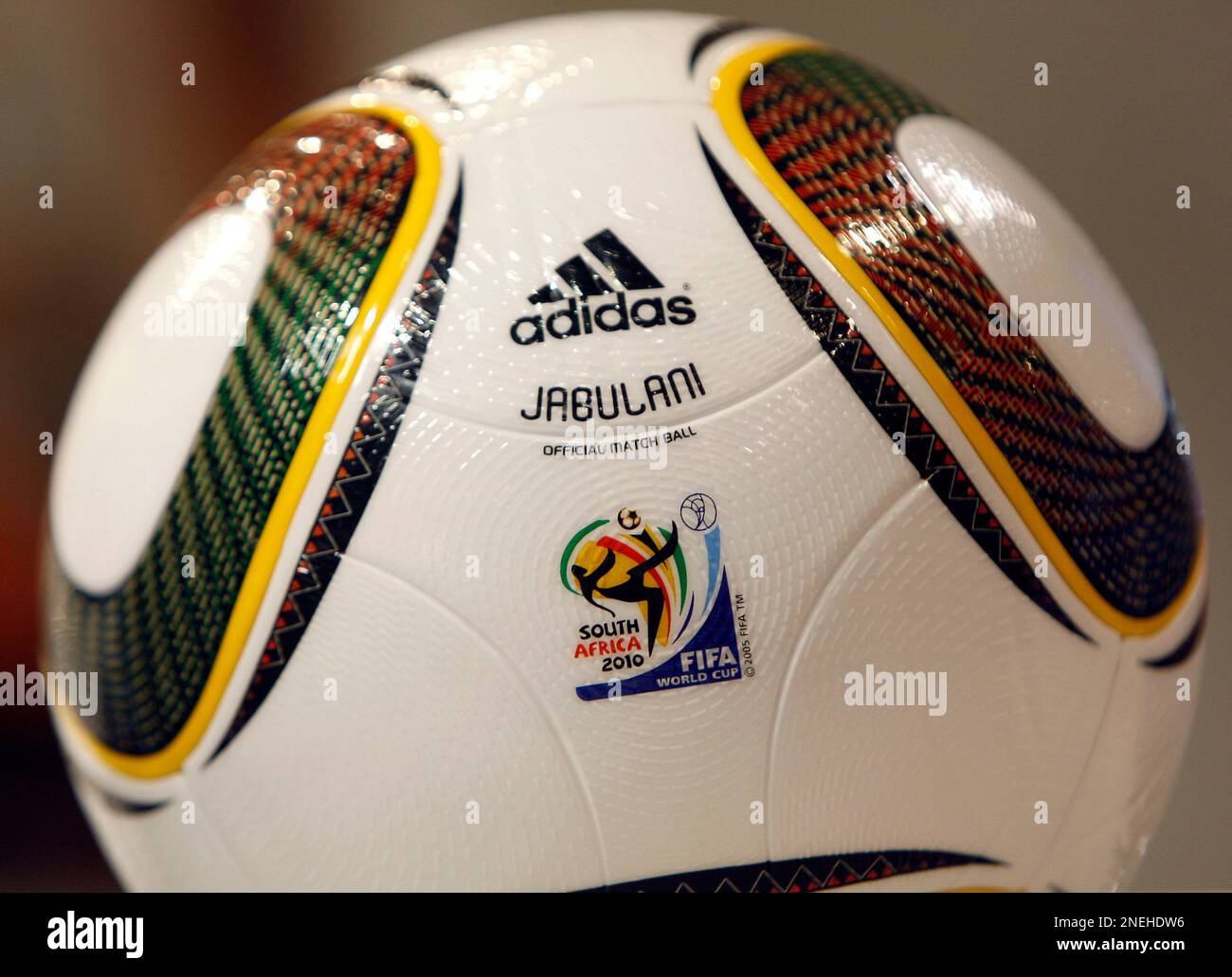 Jabulani, the official ball of the 2010 soccer World Cup in South ...