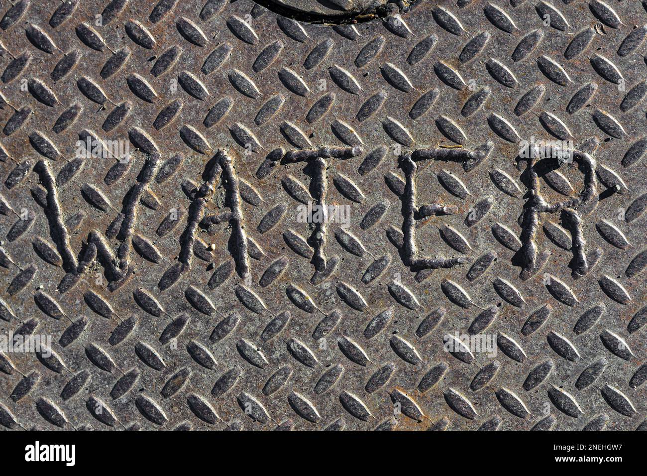 Manhole signs hi-res stock photography and images - Alamy