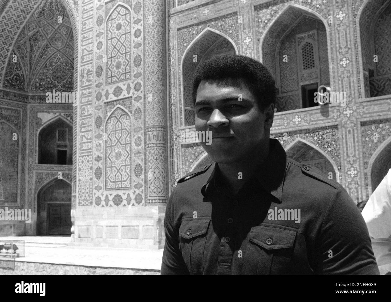 Former heavyweight champion Muhammad Ali is shown sightseeing during ...