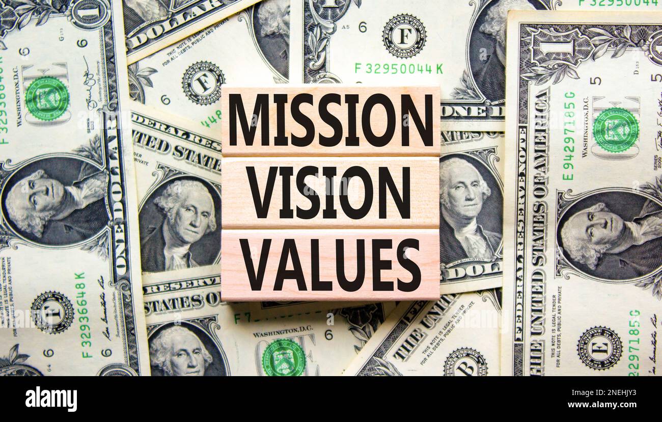 Mission vision values symbol. Concept words Mission Vision Values on ...