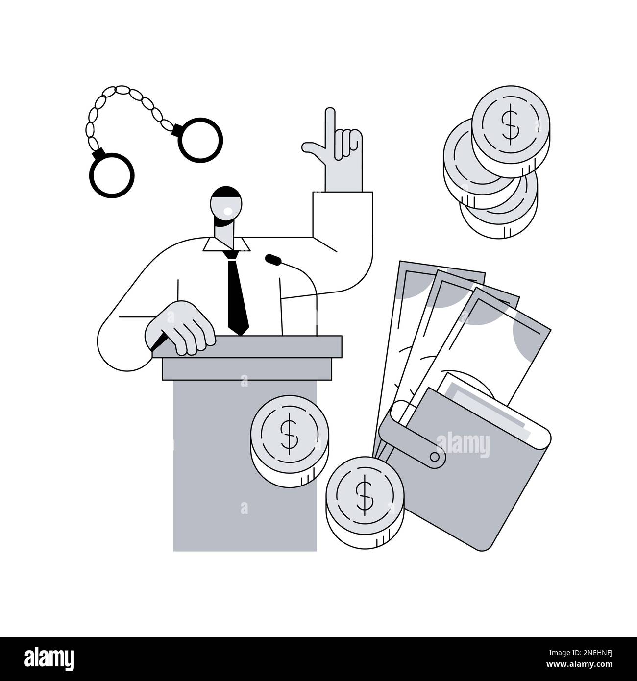 Crime corruption cartoon illustration hi-res stock photography and ...
