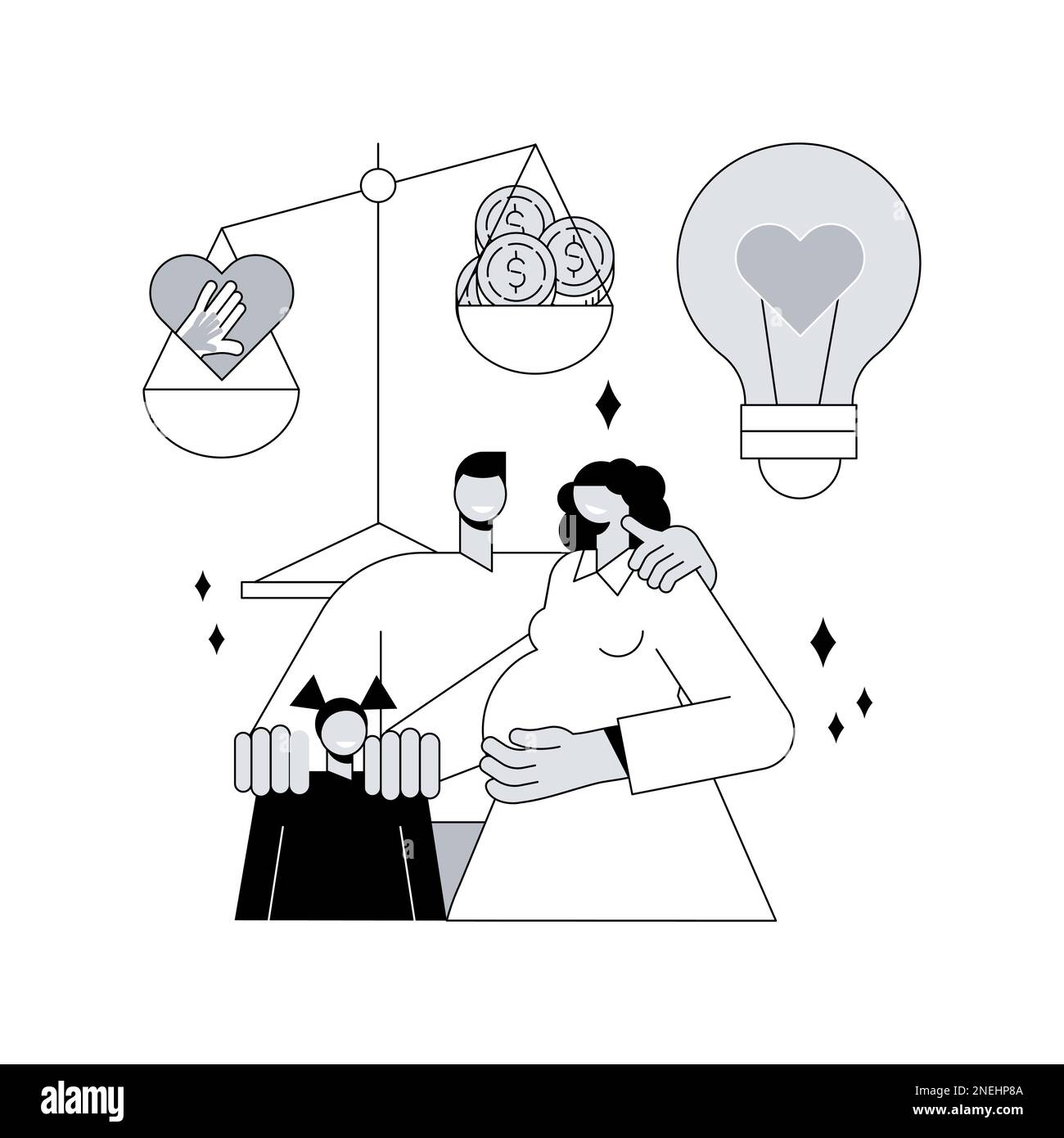 Public Morality Abstract Concept Vector Illustration Moral Principles