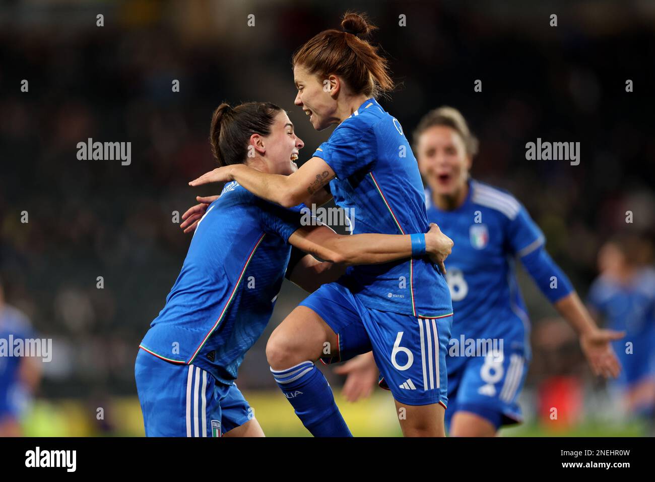 Stadium MK, Milton Keynes, UK. 16th Feb, 2023. Arnold Clark Cup Football, Italy versus Belgium ...
