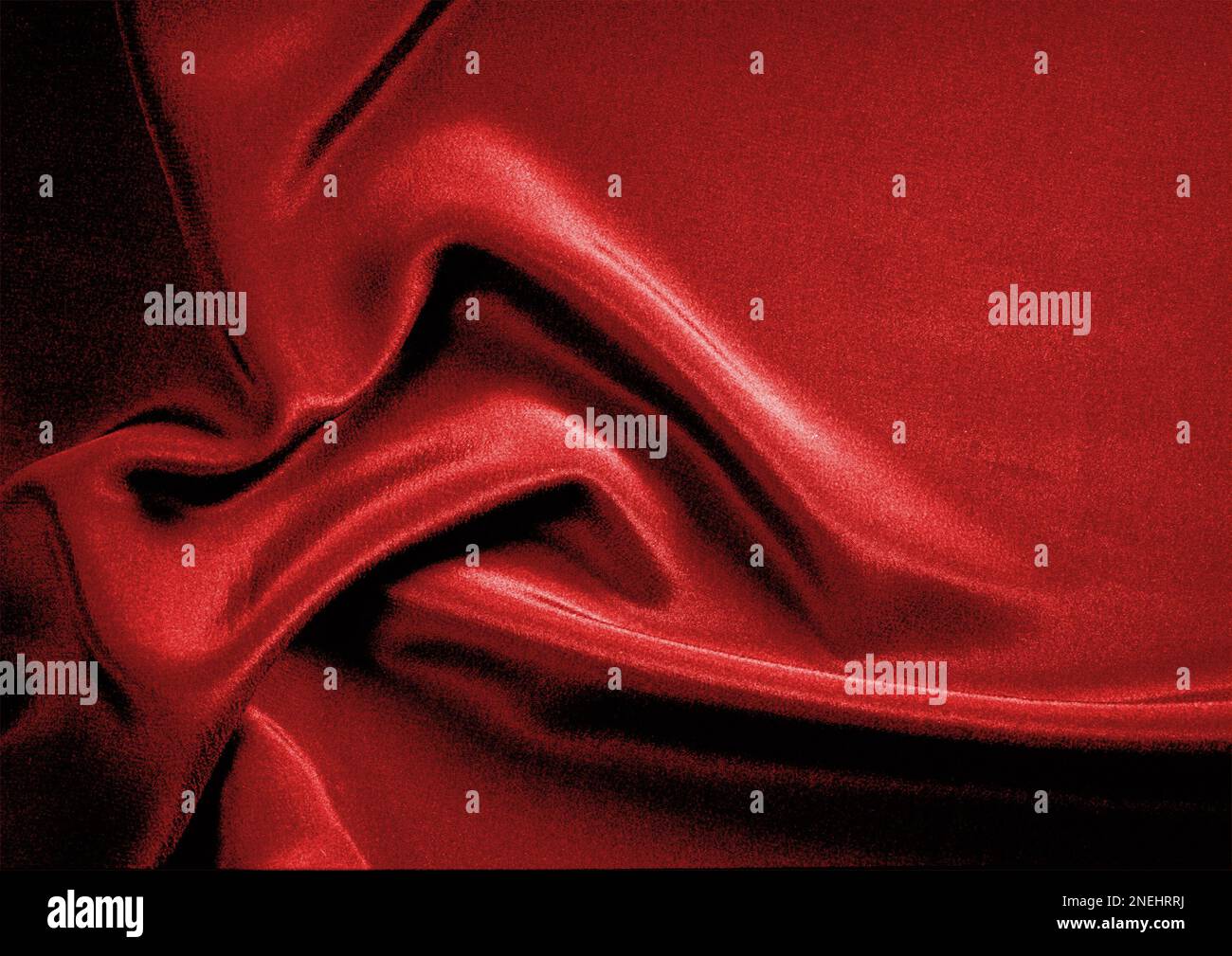 Bright red cloth background. Natural material cover 3D illustration ...