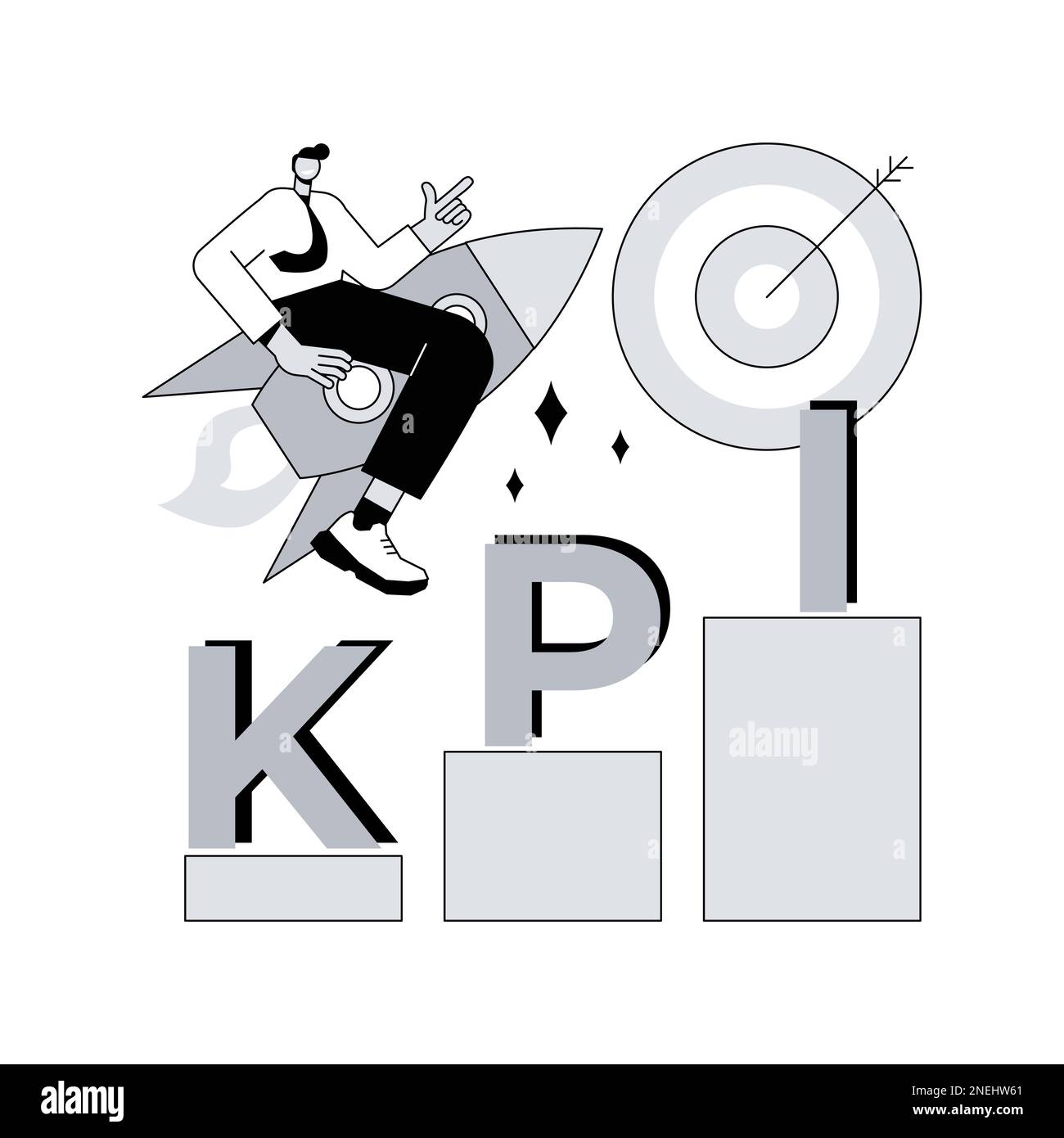 Kpi Abstract Concept Vector Illustration Key Performance Indicator Success Measurement