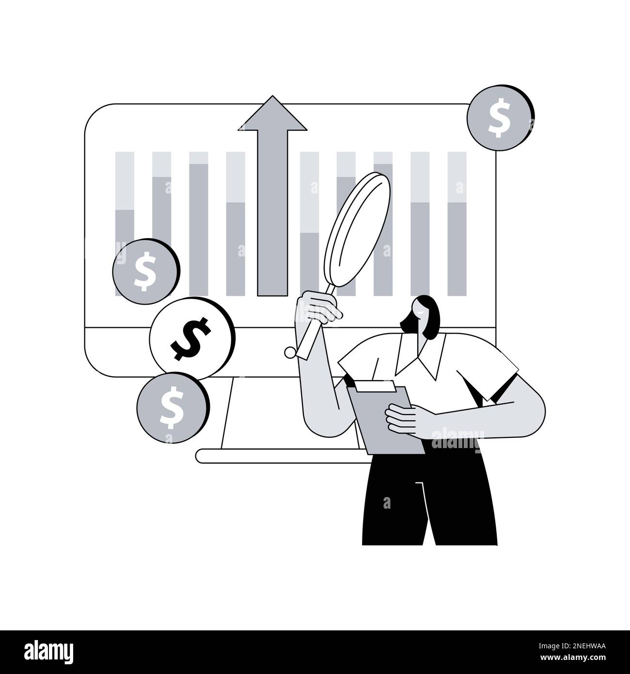 Financial management system abstract concept vector illustration ... Financial management system abstract concept vector illustration ...