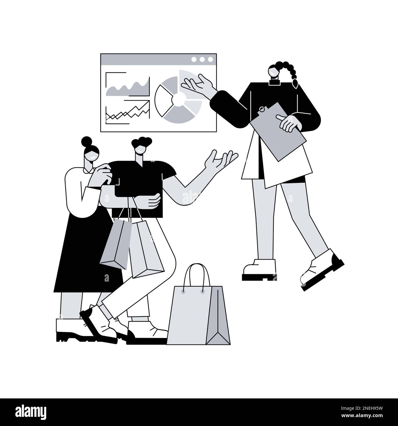 Consultative selling abstract concept vector illustration. Consultative ...